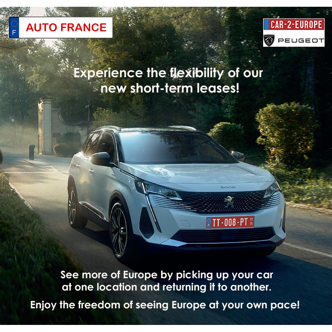 Peugeot Car Rental Specials In France and Europe